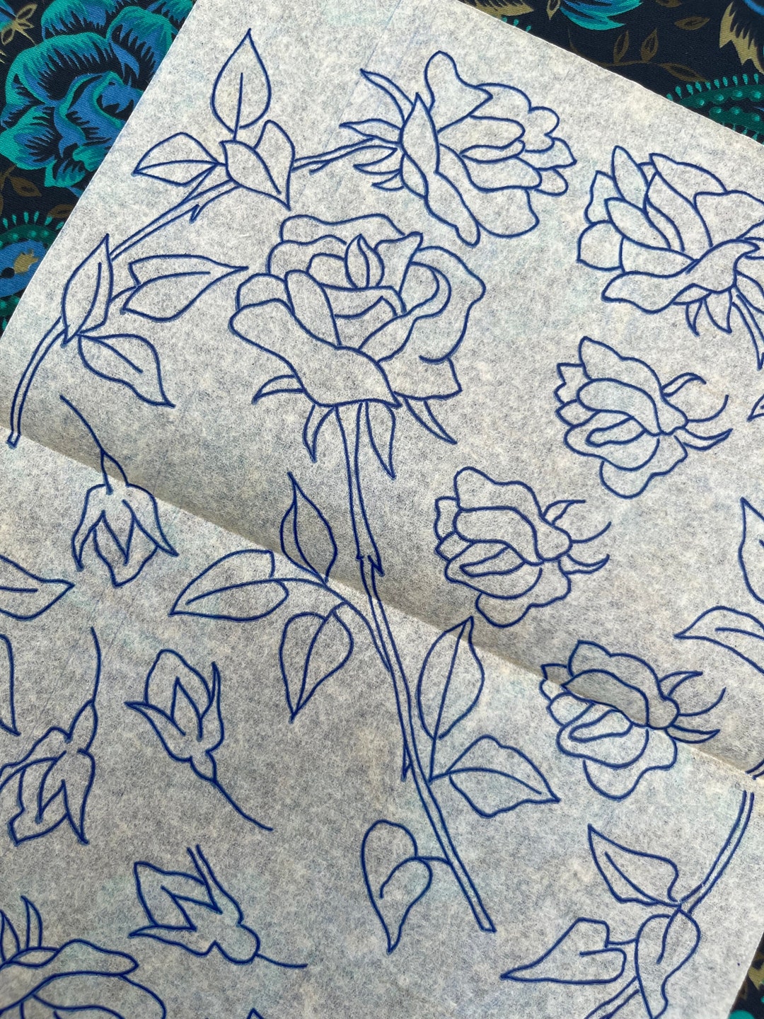 Vintage Hand Embroidery Transfer, Windsor Rose, Floral Designs ...