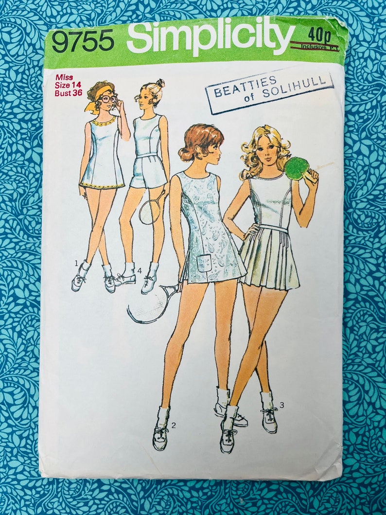 Bust 36 Vintage 70s Simplicity Sewing Pattern 9755 - Etsy UK