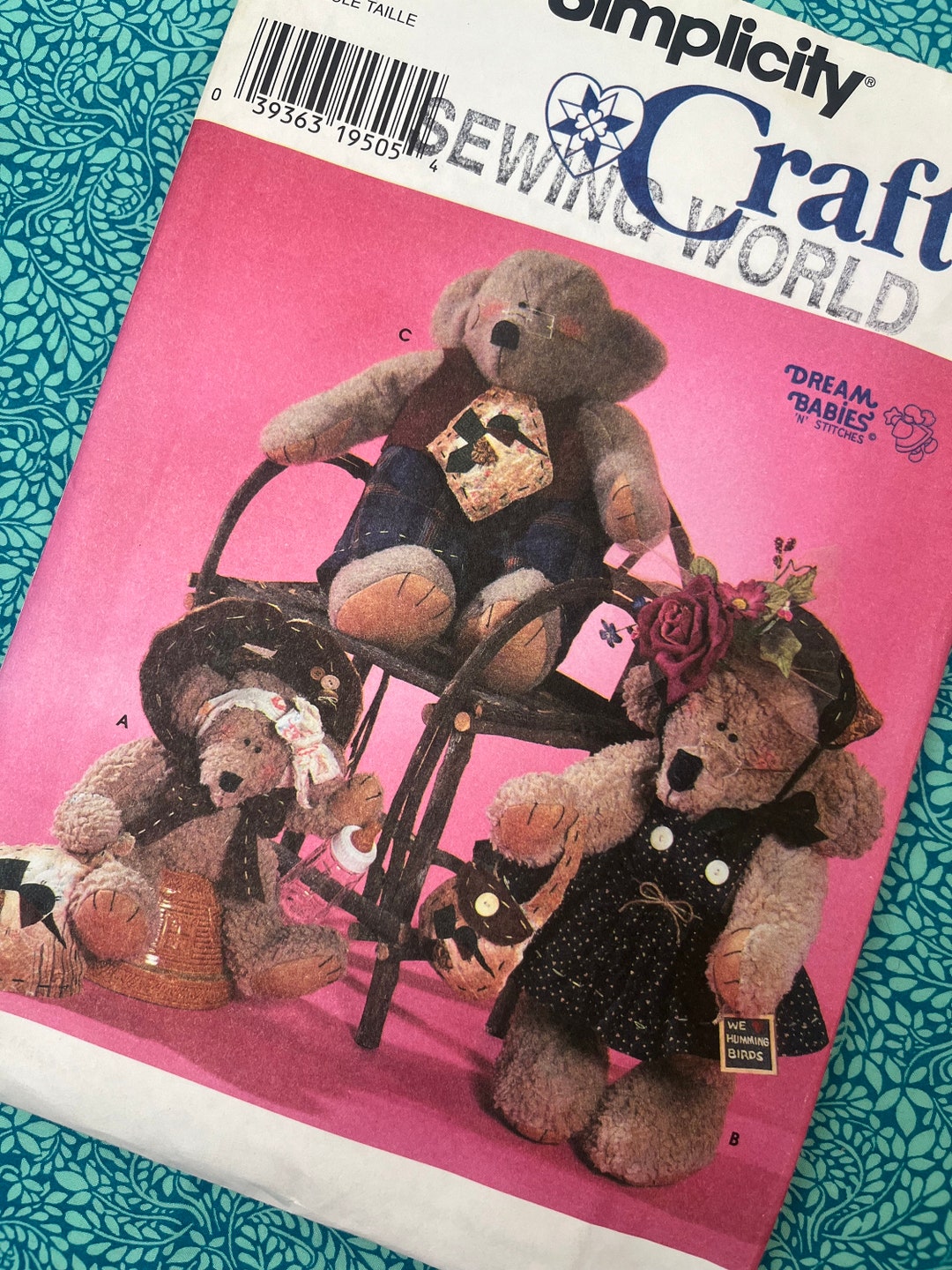 Vintage Uncut 90s Simplicity Craft Sewing Pattern 7355, Dream Babies ...