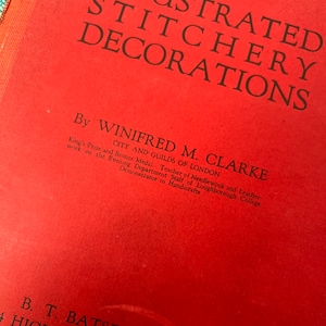 Vintage 1930s Illustrated Stitchery Decorations by Winifred M Clarke ...