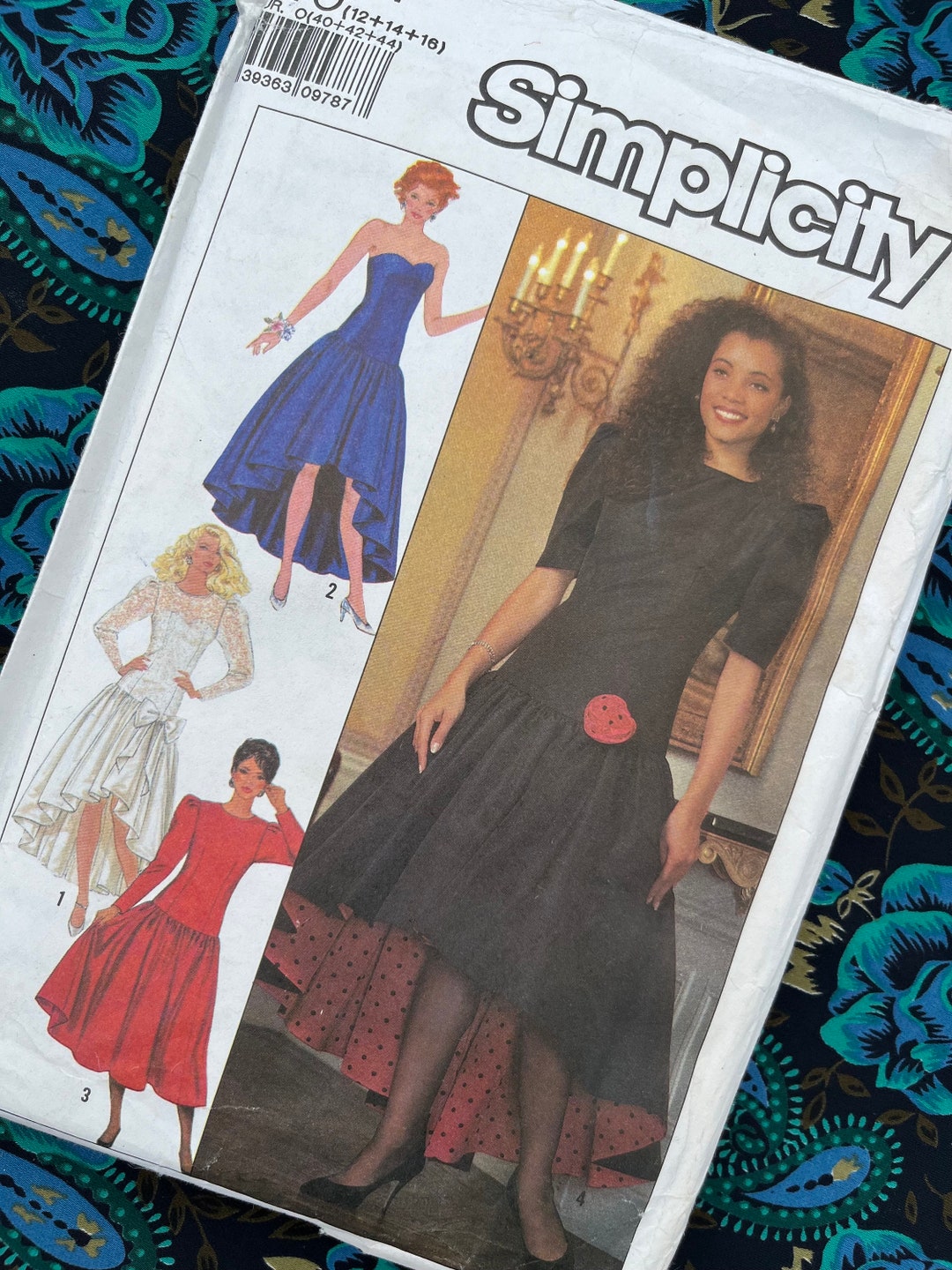 Bust 34-38" Vintage Uncut 80s Simplicity Sewing Pattern 9451, Ladies ...