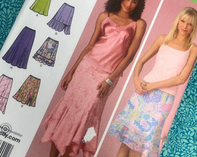 Hips 33.5-36 Simplicity Design Your Own Skirt With Variations Sewing ...