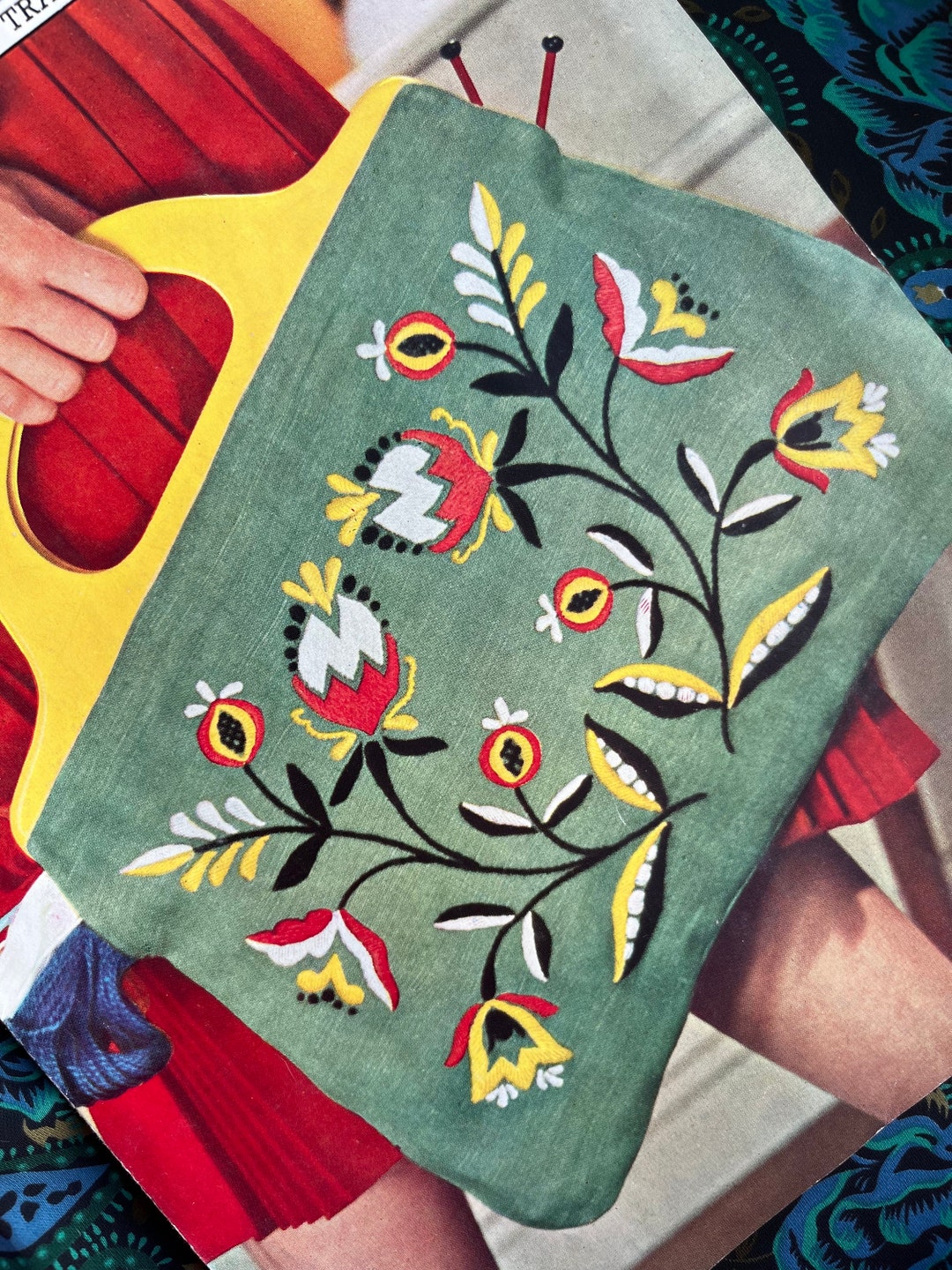 Vintage Anchor Flox Embroidery Design With Hot Iron Transfer 397 ...