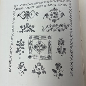 Vintage 1930s Illustrated Stitchery Decorations by Winifred M Clarke ...