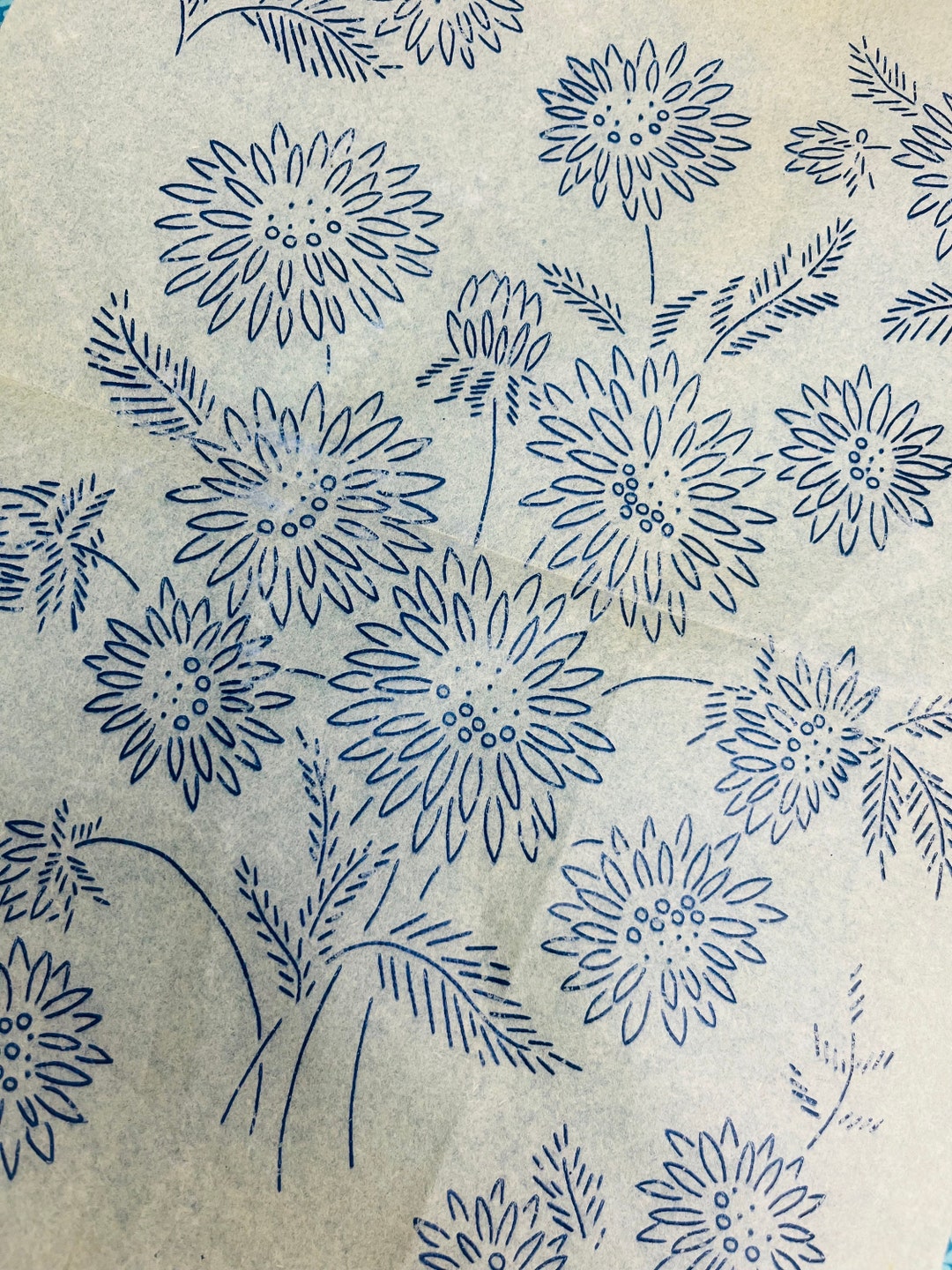 Vintage Hand Embroidery Design Floral Bouquet and Motifs, A4 Sheet - Etsy