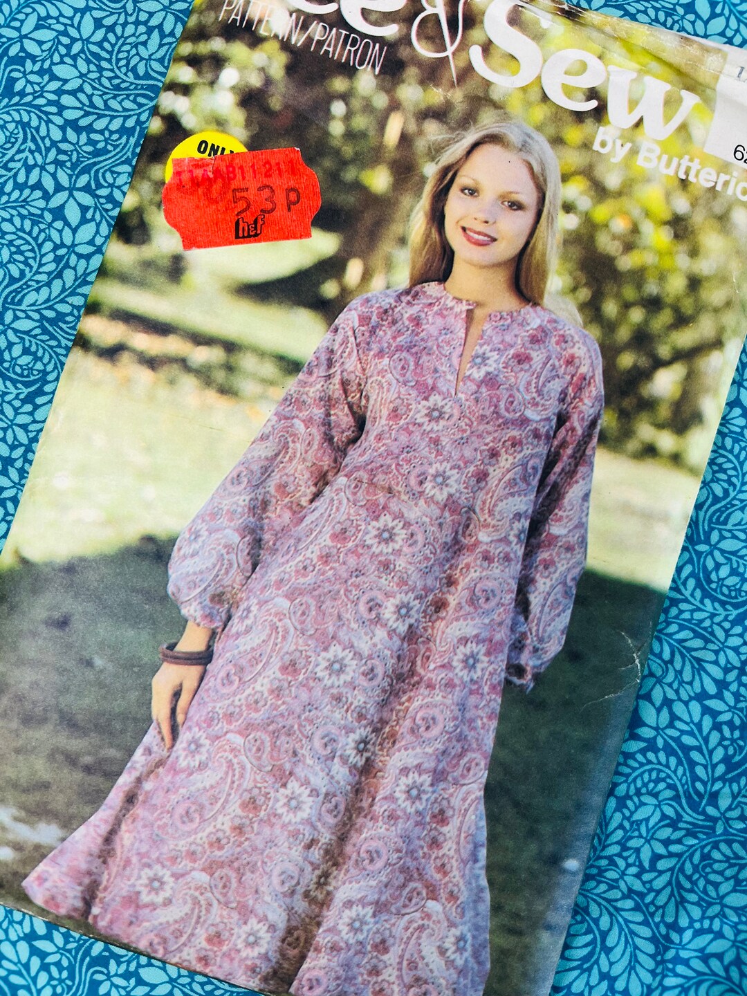 Bust 38-40 Vintage Uncut See & Sew Sewing Pattern 6208, Ladies Loose, Oversized Tunic, Smock ...