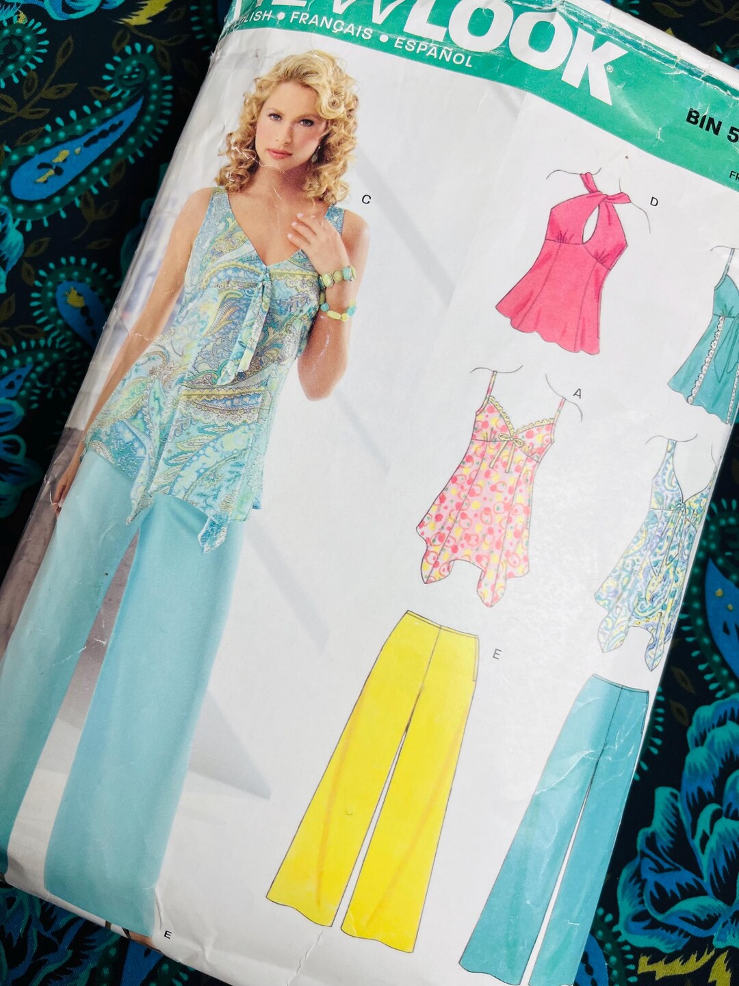 Bust 31.5-40 New Look Sewing Pattern 6606, Ladies Pretty Cami Tops and ...