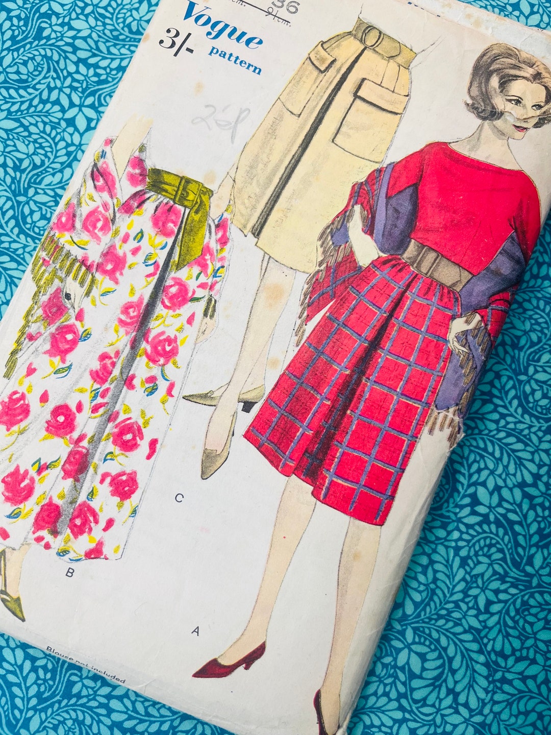 Hips 36 Vintage 60s Vogue Sewing Pattern 5612 Easy - Etsy
