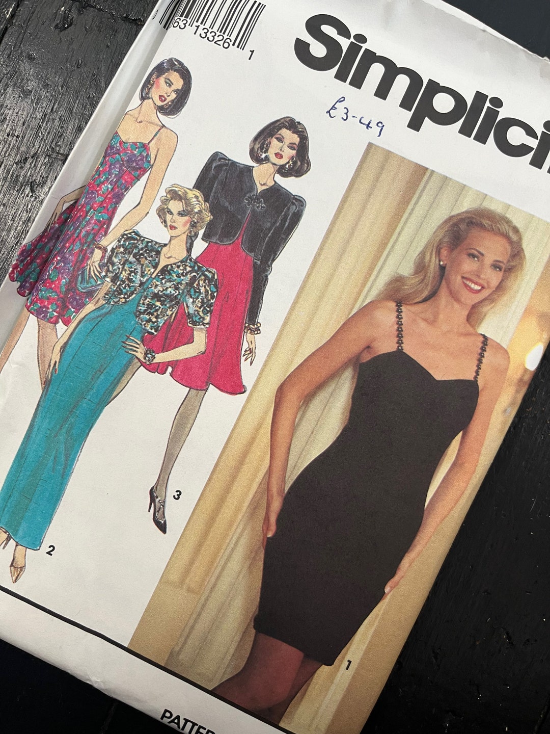 Bust 32.5-36 Vintage Uncut 90s Simplicity Sewing Pattern 8128, Ladies ...