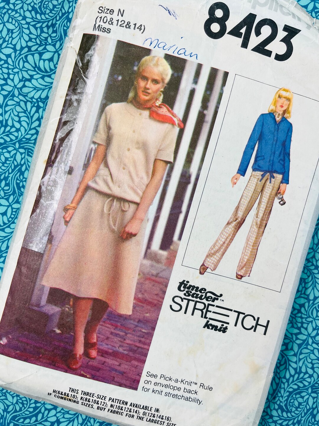 Bust 32.5-36 Vintage 70s Simplicity Sewing Pattern 8423, Time Saver ...