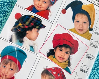Burda 4219 Childrens Hats Caps UNCUT 80s Vintage Sewing Pattern - Etsy