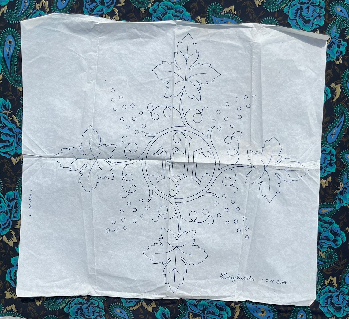 Vintage Hand Embroidery Design Deighton's Transfer CW354 ...