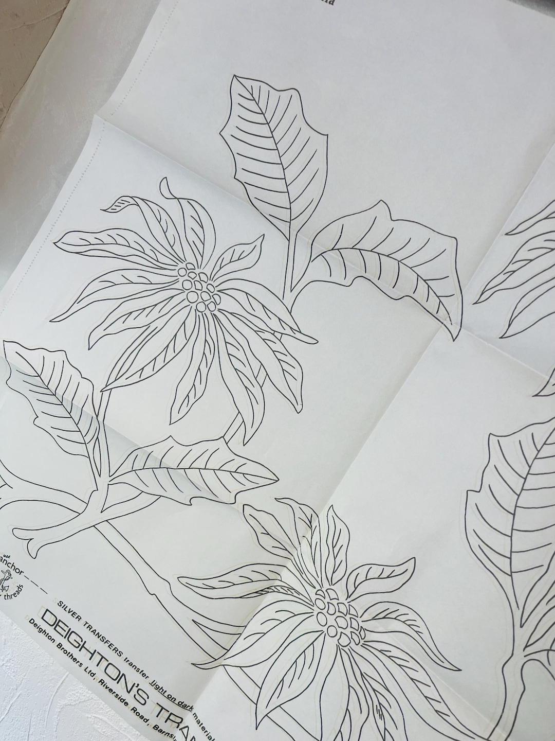 Vintage Iron on Hand Embroidery Transfer by Deightons Y11585 ...