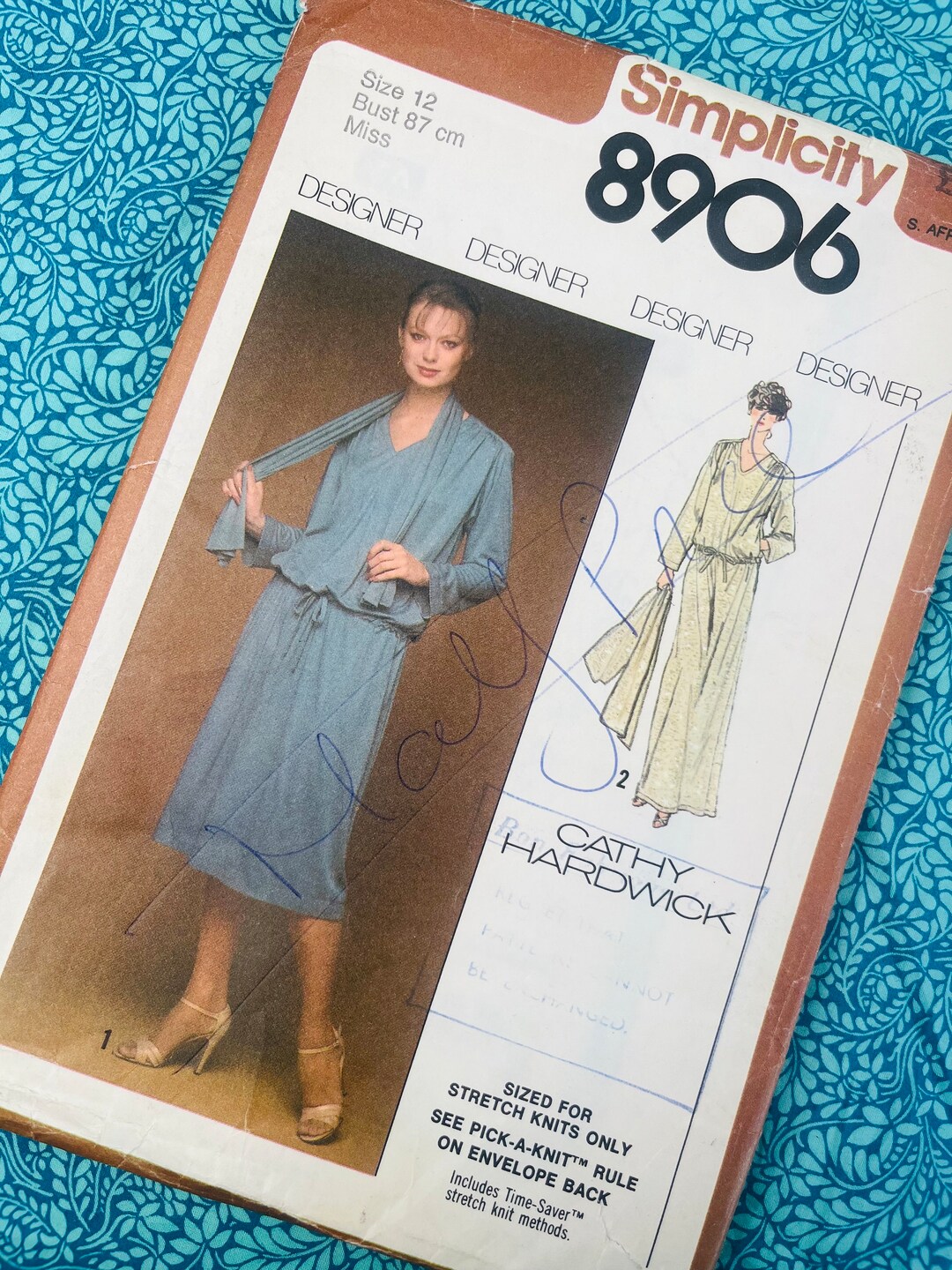 Bust 34 Uncut Vintage 70s Simplicity Sewing Pattern 8906, Ladies ...