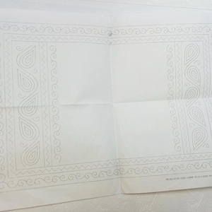 Vintage Iron on Hand Embroidery Transfer by Deightons, Geometric Border ...