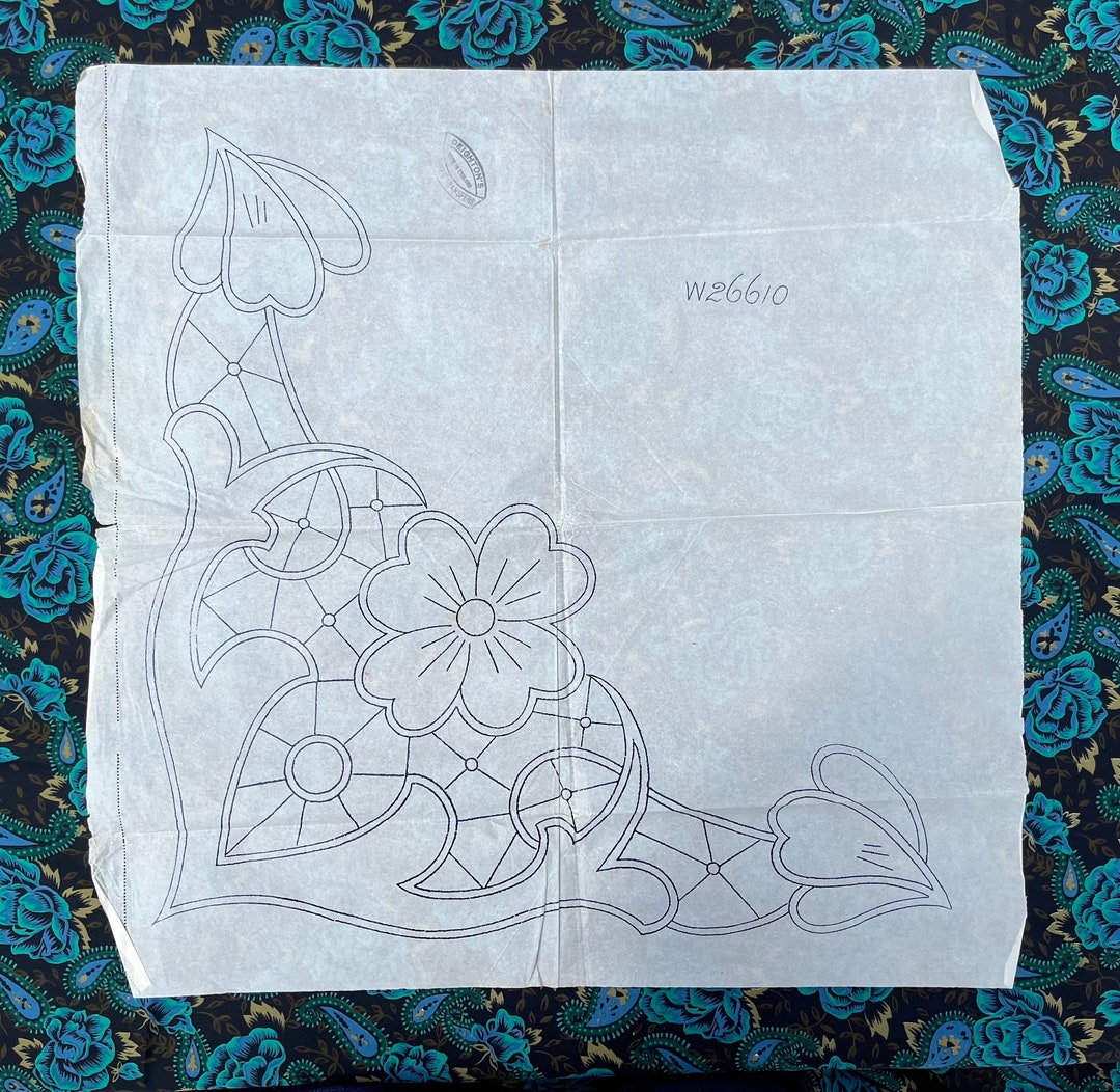 Vintage Iron on Hand Embroidery Transfer by Deightons W26610, Large ...