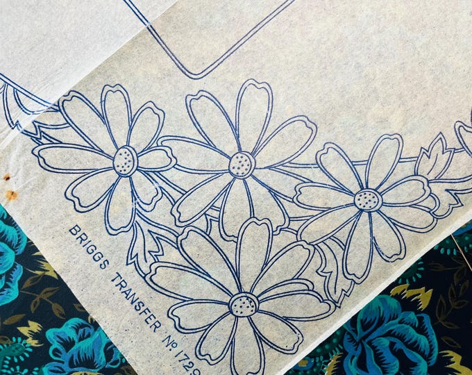 Vintage Briggs Needlecraft Hand Embroidery Hot Iron Transfer A53 17298 ...