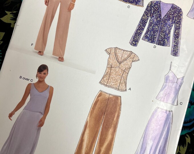 Bust 31.5-40” Uncut New Look Sewing Pattern 6558, Strappy Cami Top ...