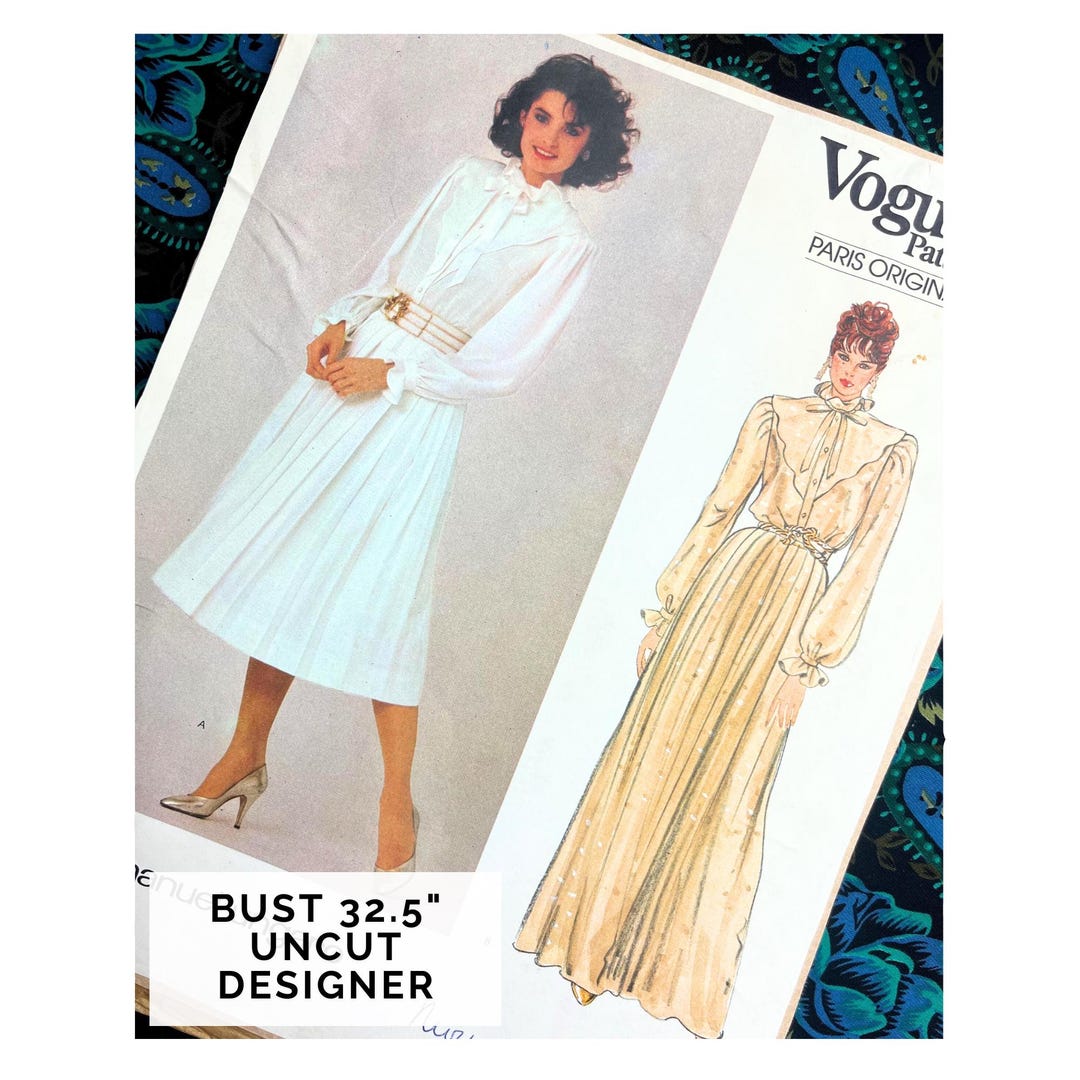 Uncut Vintage 1970s Vogue Paris Originals Designer Sewing Pattern for ...