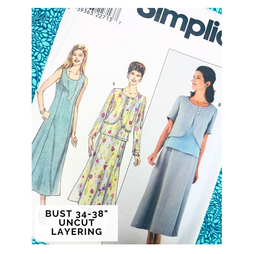 Uncut Simplicity Sewing Pattern for Women 8617, Elegant Princess Seam ...