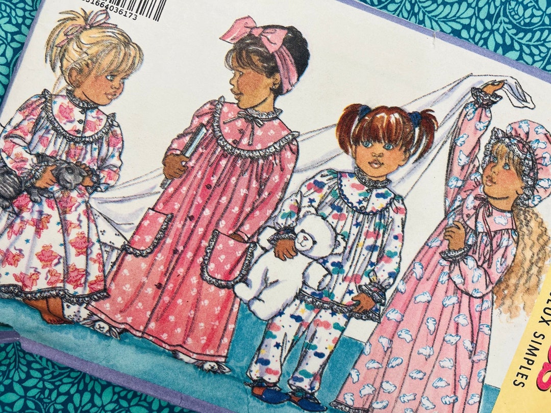 Age 2-4 Vintage Uncut 80s Butterick Busybodies Sewing Pattern 4413 ...