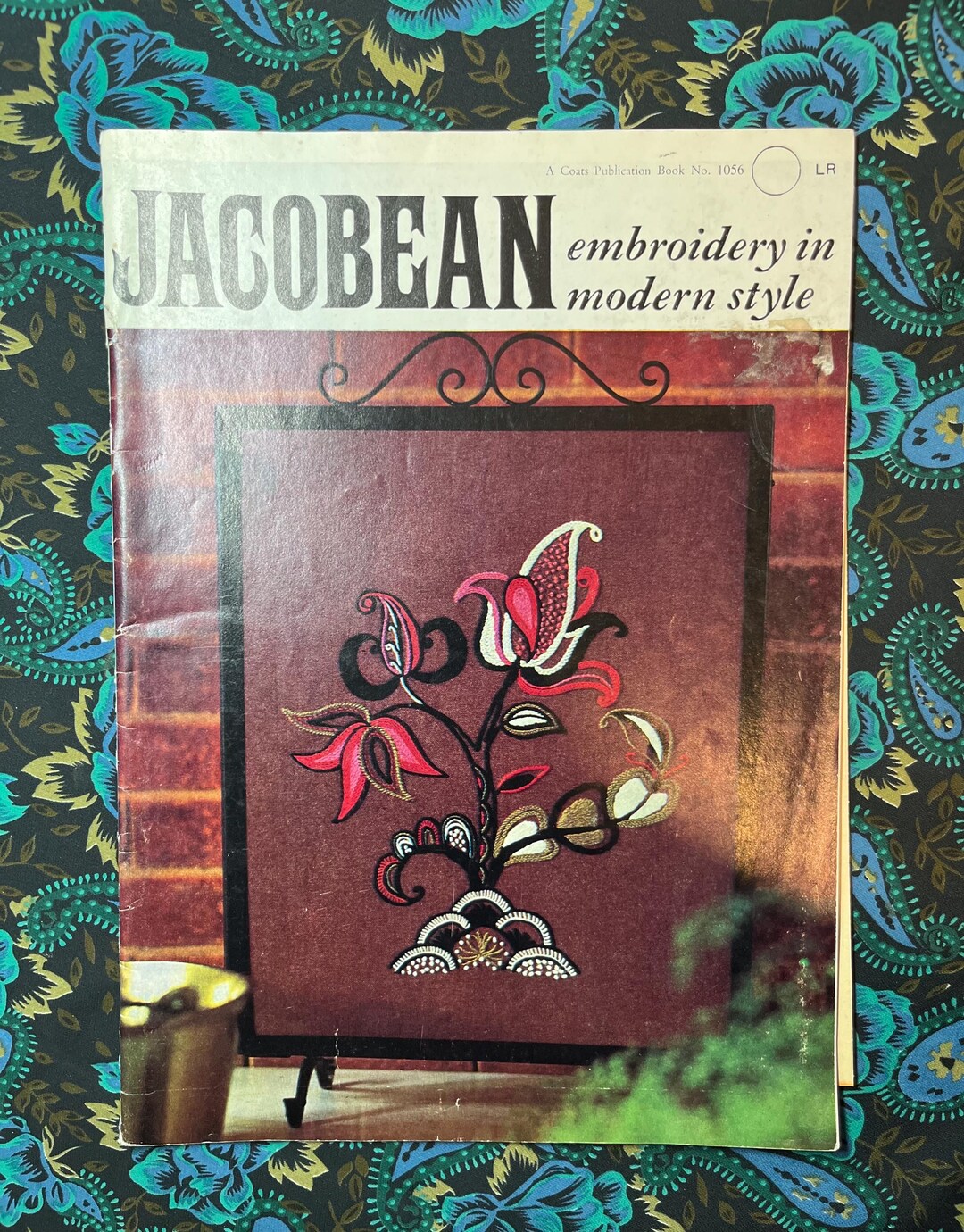 Vintage 60s Jacobean Embroidery by Coats 1056, Book of Jacobean Designs ...