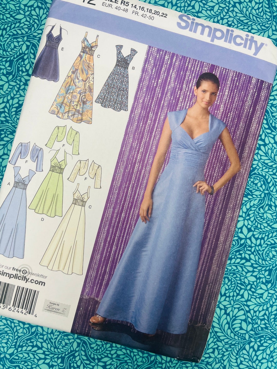 Bust 36-44 Uncut Simplicity Sewing Pattern 2442, Ladies Formal ...
