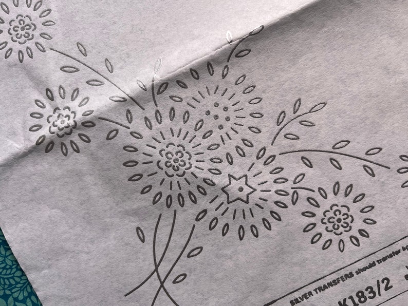 Vintage Hand Embroidery Design Deighton's Silver Transfer K183/2 ...