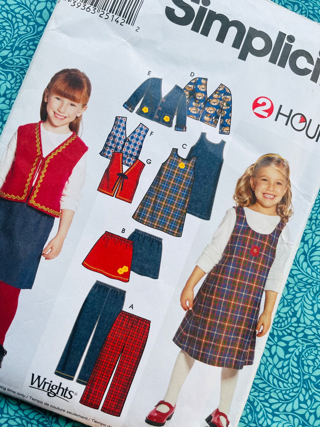 Age 2-4 Mccalls Sewing Pattern 9854 Pinafore Dress Skirt - Etsy