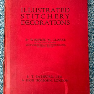Vintage 1930s Illustrated Stitchery Decorations by Winifred M Clarke ...