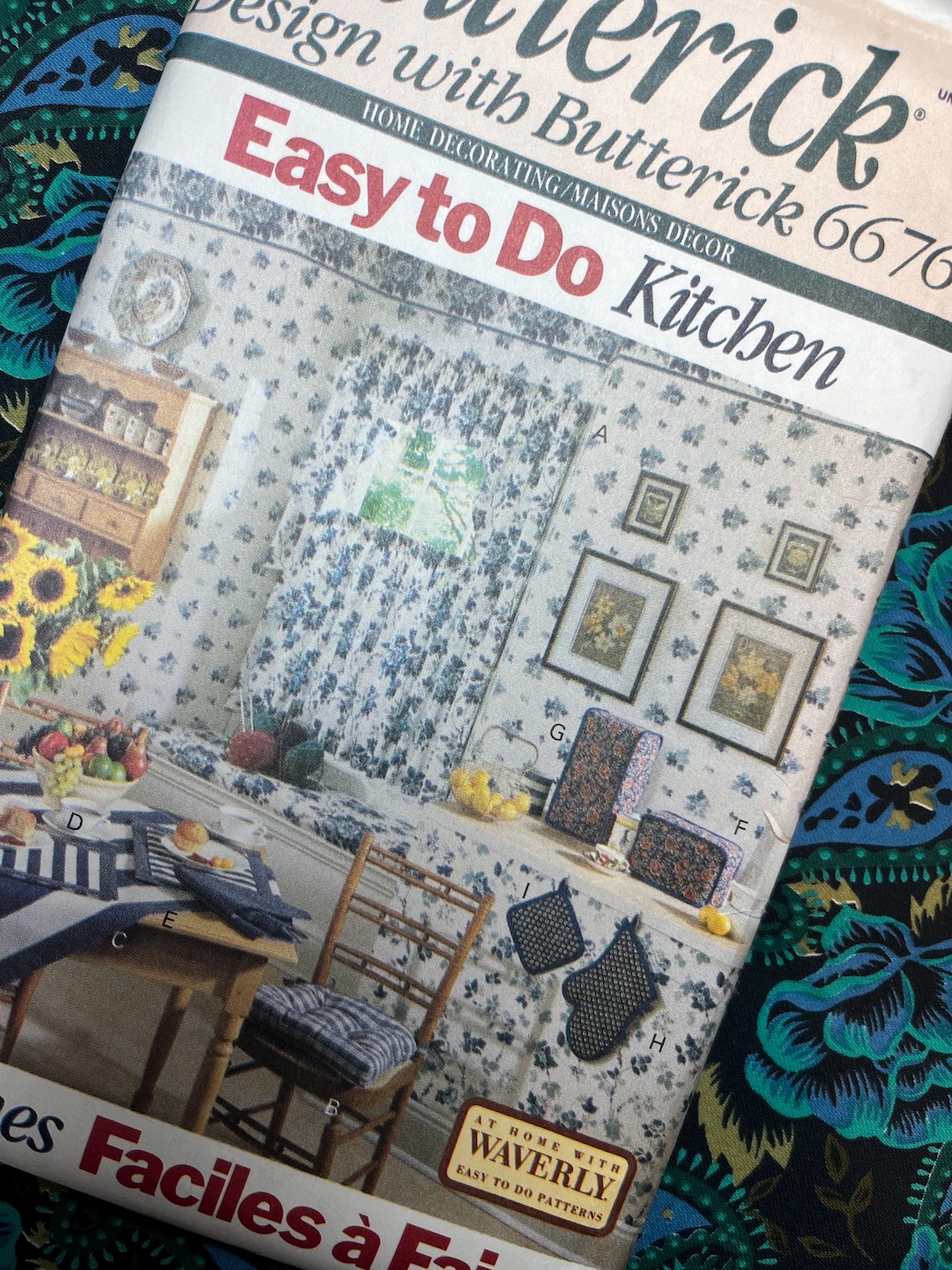 Vintage Butterick Home Decorating Sewing Pattern 6676, Design With ...