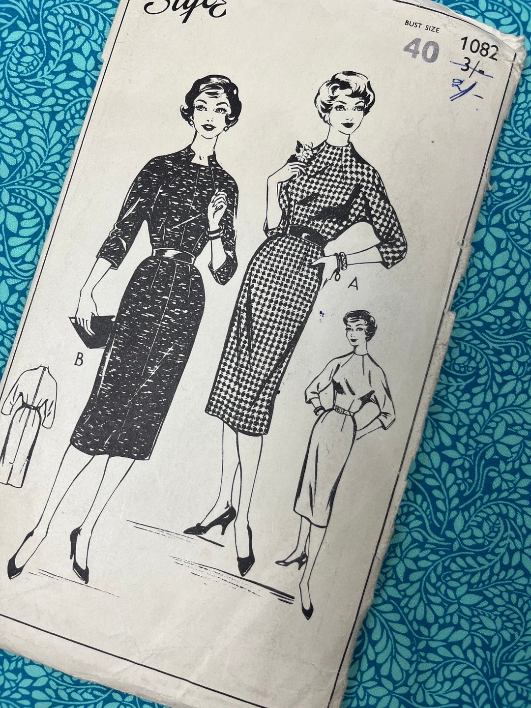 Bust 40 Vintage 50s Style Sewing Pattern 1082 Ladies - Etsy UK