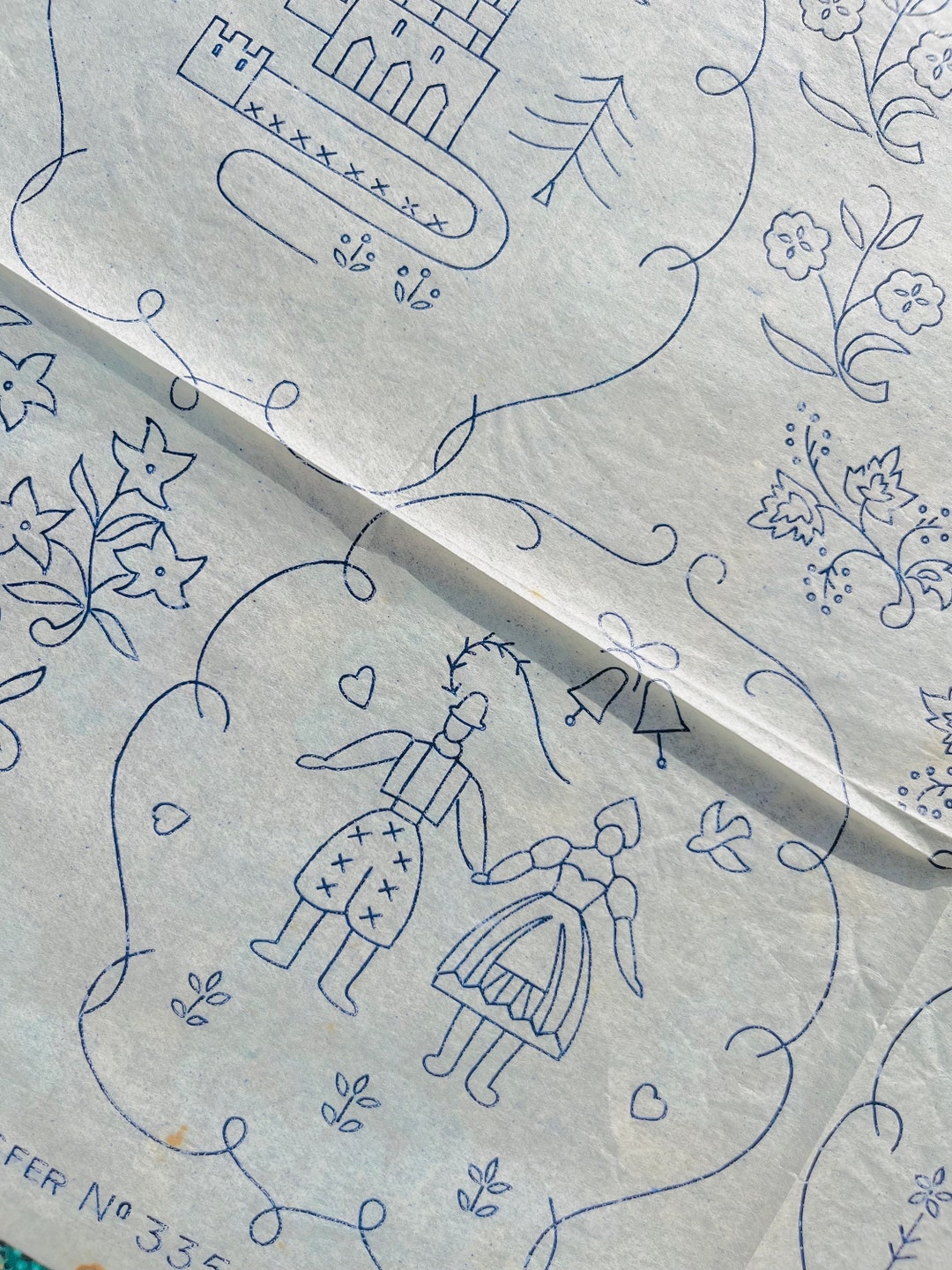 Vintage Hand Embroidery Design, Stitchcraft 335, Dutch Folk Art, Floral ...