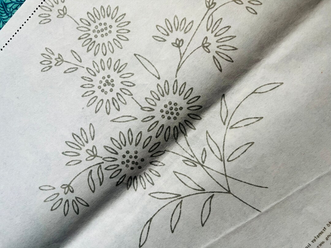 Vintage Hand Embroidery Design Deighton's Silver Transfer K1199, Pretty ...