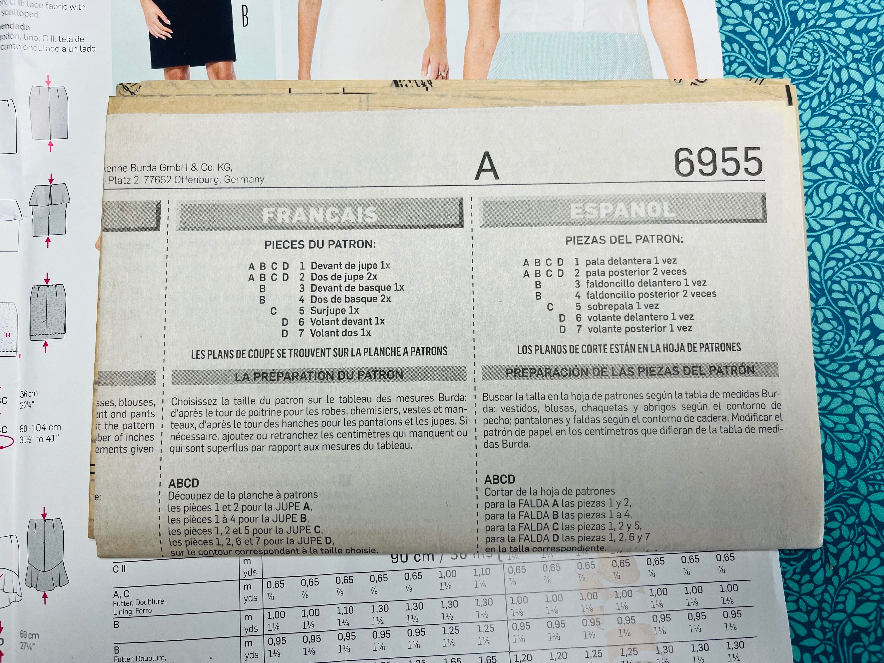 Hips 32.5-41.75 Uncut Burda Sewing Pattern 6955 Ladies - Etsy