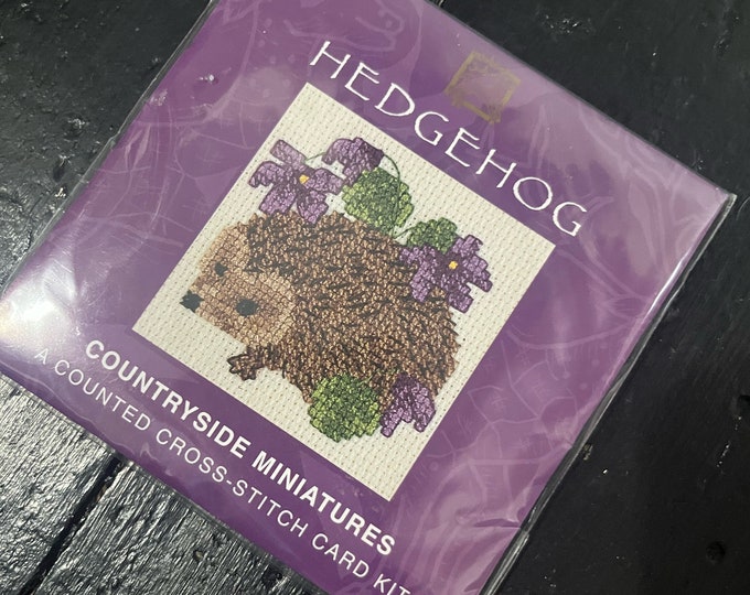 Textile Heritage Collection, Hedgehog Countryside Miniatures, Counted ...