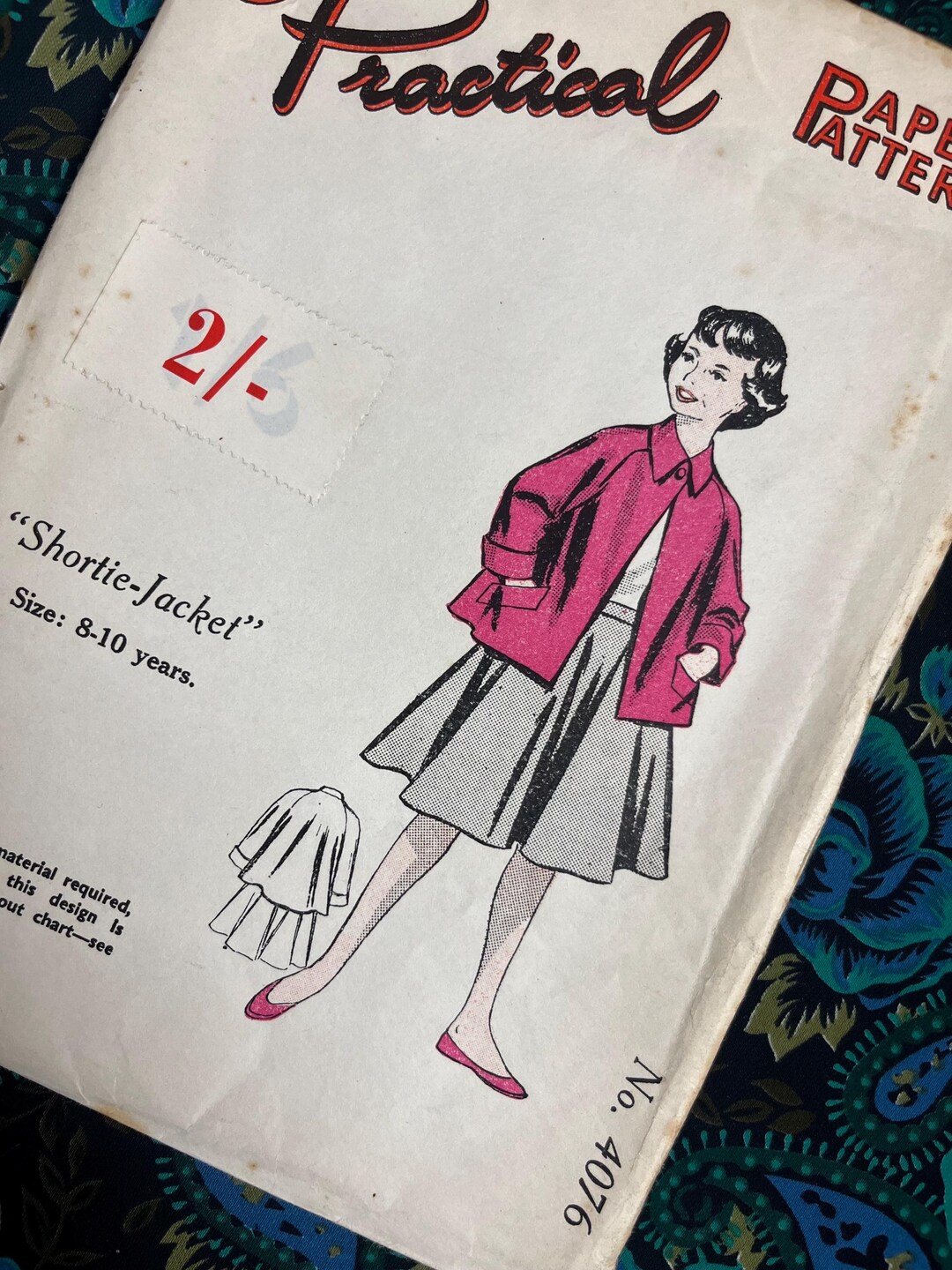 Age 8-10 Vintage Uncut 50s Practical Paper Patterns 4076 Sewing Pattern ...