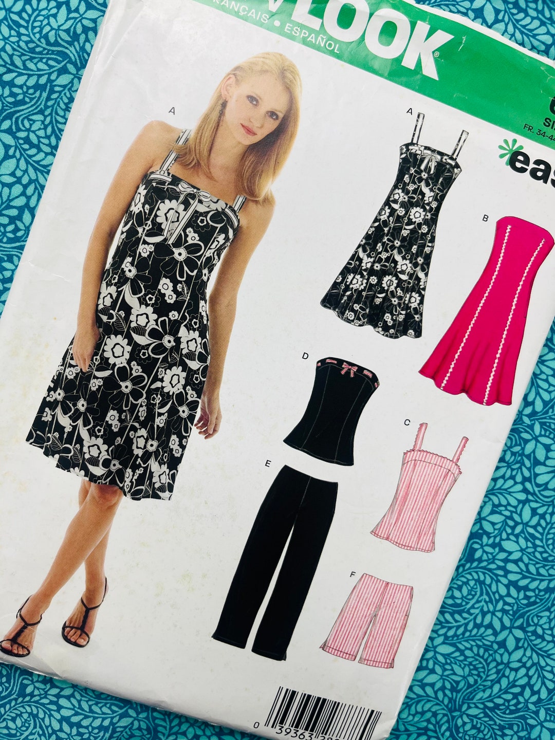 Bust 30.5-38" Uncut New Look 6484 Sewing Pattern, Ladies Sundress and ...