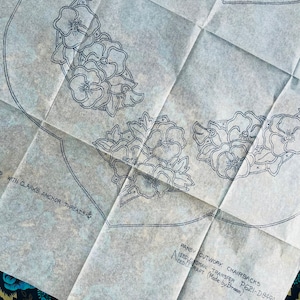 Vintage Briggs Hand Embroidery Transfer for Pansy Cutwork Chairbacks ...