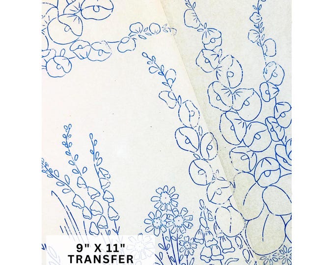 Vintage 1930s Hand Embroidery Iron on Transfer Pattern by Good ...