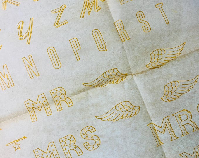 Vintage Uncut Vogart Hand Embroidery Transfer 122, Lettering, Monograms ...