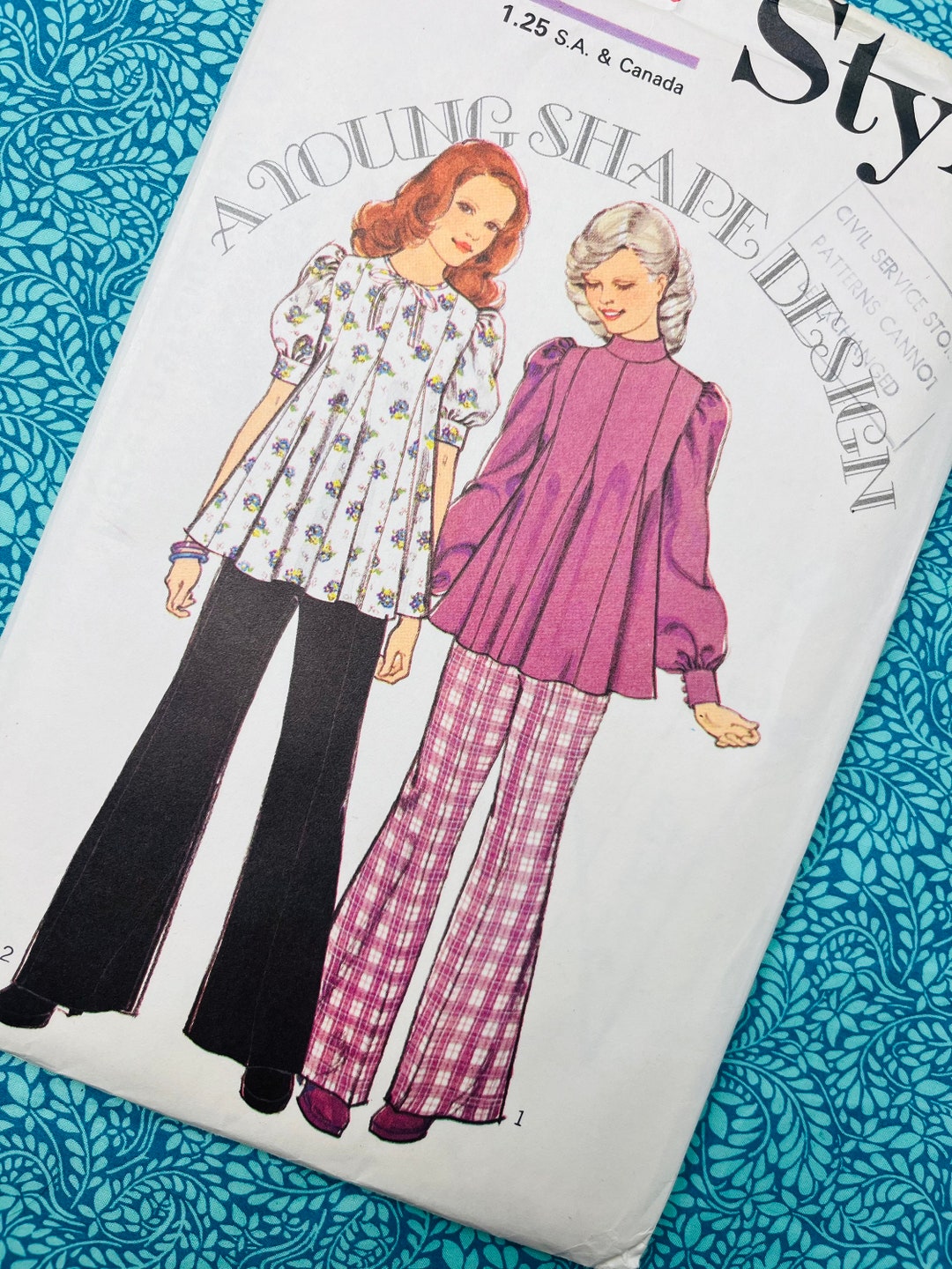 Bust 36" Vintage Uncut Style Sewing Pattern 4353, A Young Shape Design ...