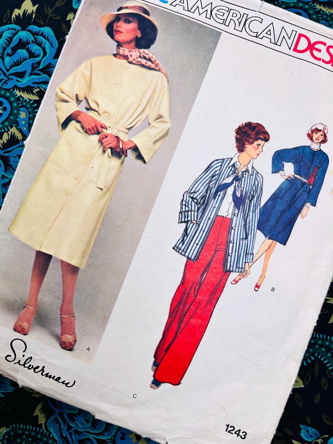 Bust 36" Vintage 70s Vogue Sewing Pattern 1243, American Designer Jerry ...