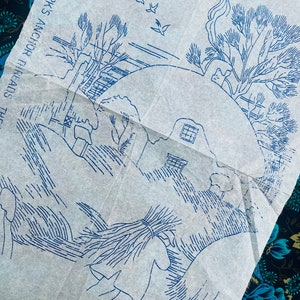 Vintage Hand Embroidery Design by Needlewoman 136, Country Cottage ...