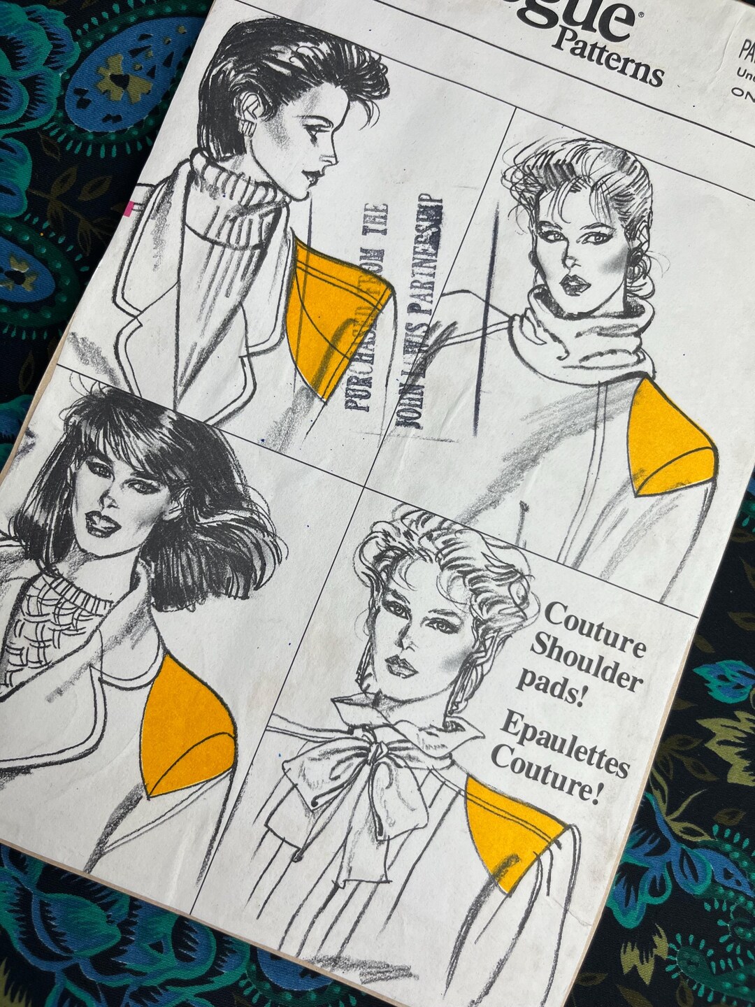 Vintage Uncut 80s Vogue Sewing Pattern 8817, Ladies Epaulettes ...