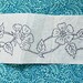Vintage Hand Embroidery Transfers, Floral Trim or Border, Repeating ...