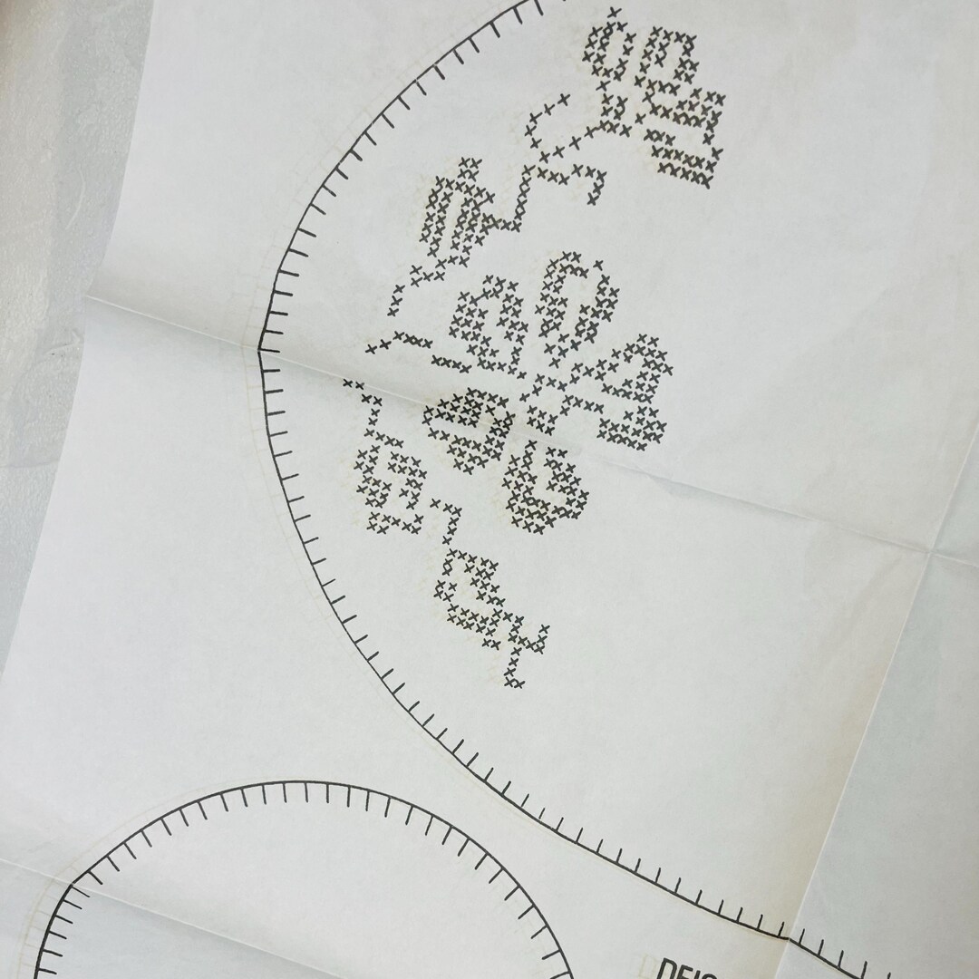 Vintage Iron on Hand Embroidery Transfer by Deightons Y3242, Cross ...