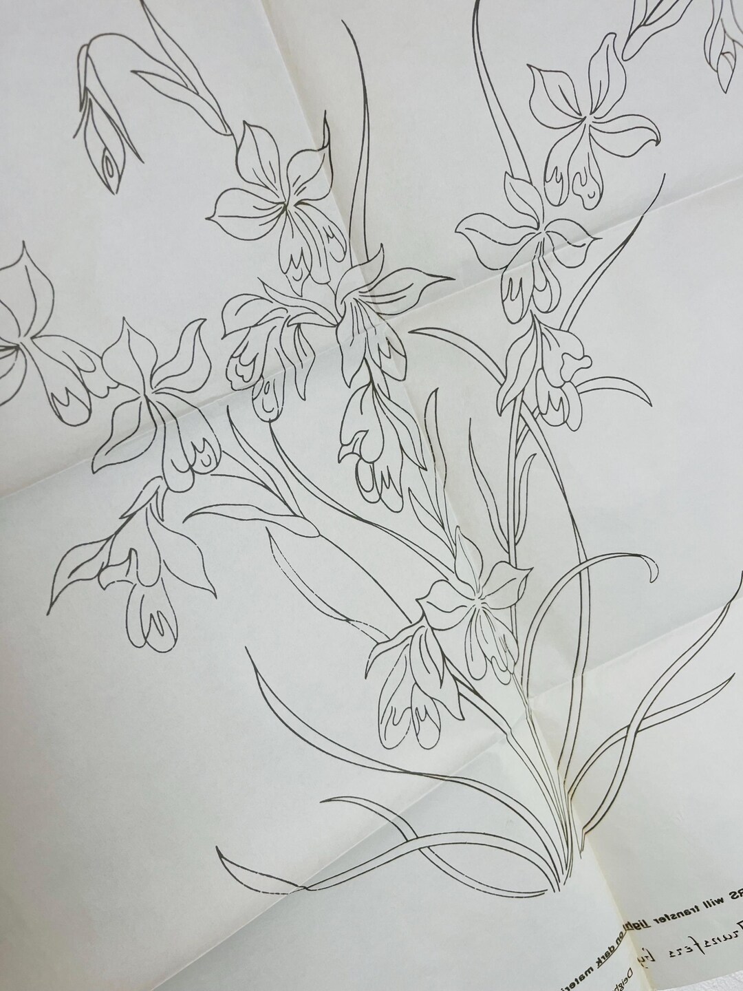 Vintage Iron on Hand Embroidery Transfer by Deightons Y19462, Large ...