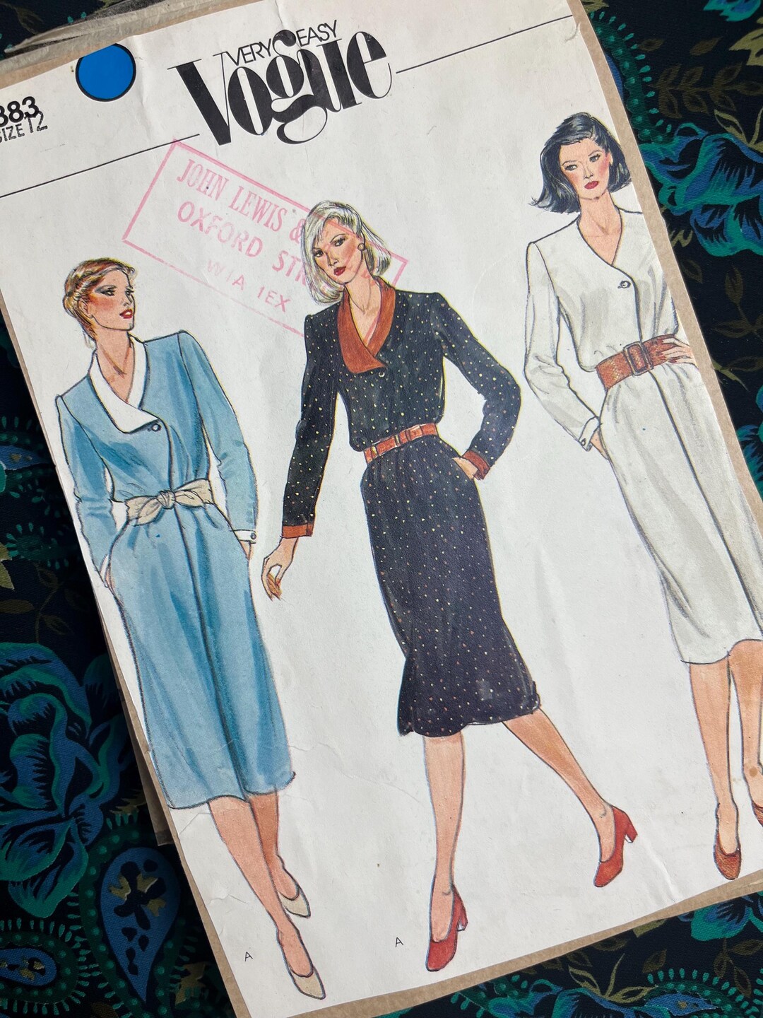 Bust 34 Vintage 80s Vogue Sewing Pattern 7883, Ladies Loose Fitting ...