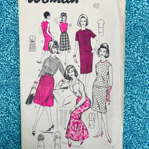 Bust 40 Vintage 60s Unused Woman Sewing Pattern W 453 - Etsy